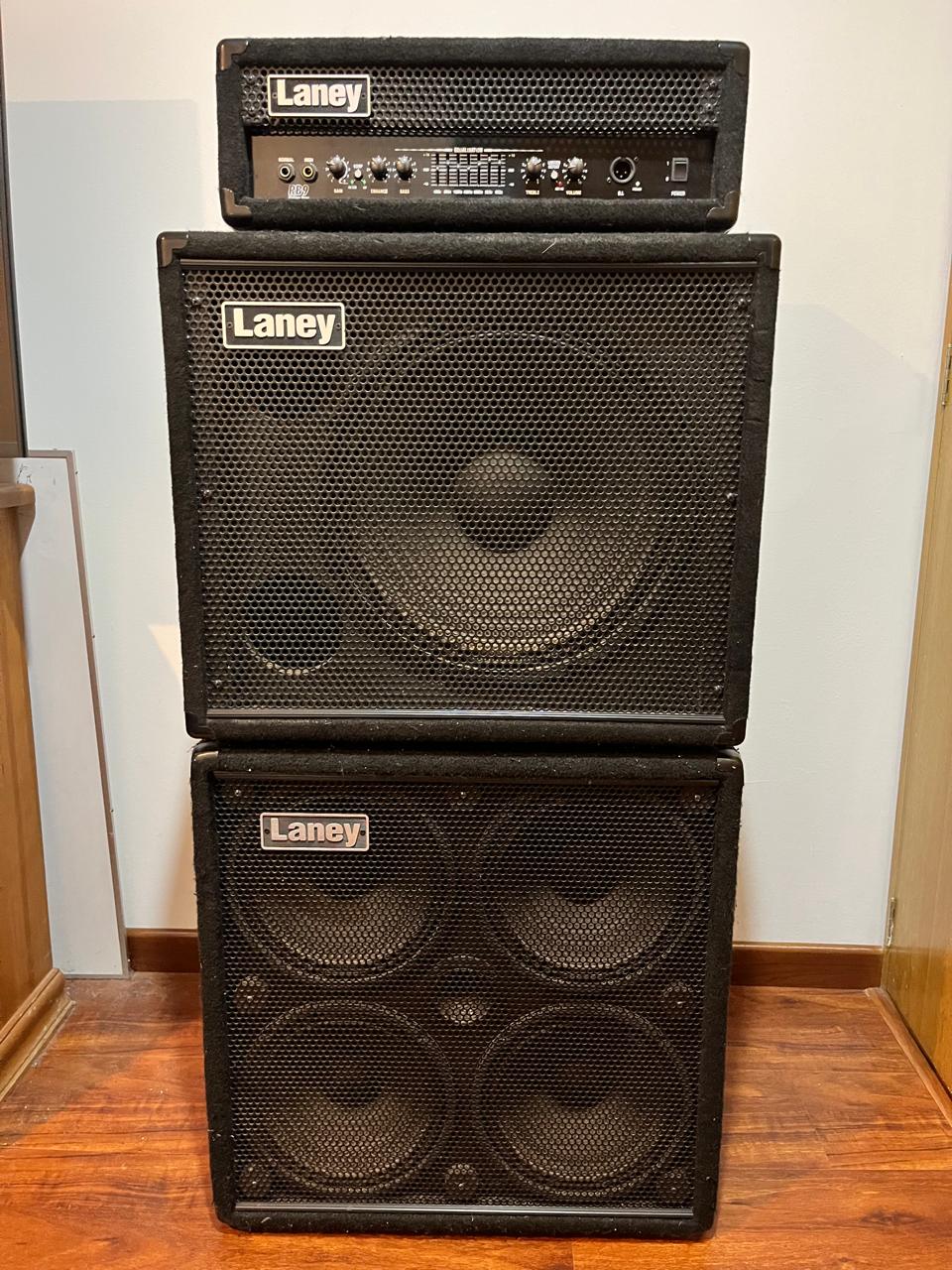 AMPLIFICADOR DE BAJO Y DOS CABINAS LANEY RB9 300 W (USADO) – Casa del ...